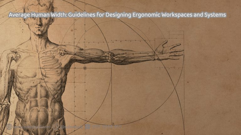 Average Human Width: Guidelines for Designing Ergonomic Workspaces and ...